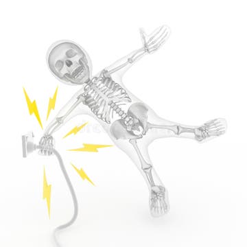 Electric Shock Skeleton Stock Illustrations – 55 Electric Shock ...