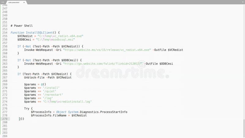 Powershell Programming Language Source Code Typing Effect Powershell Programmer Ticker Colored