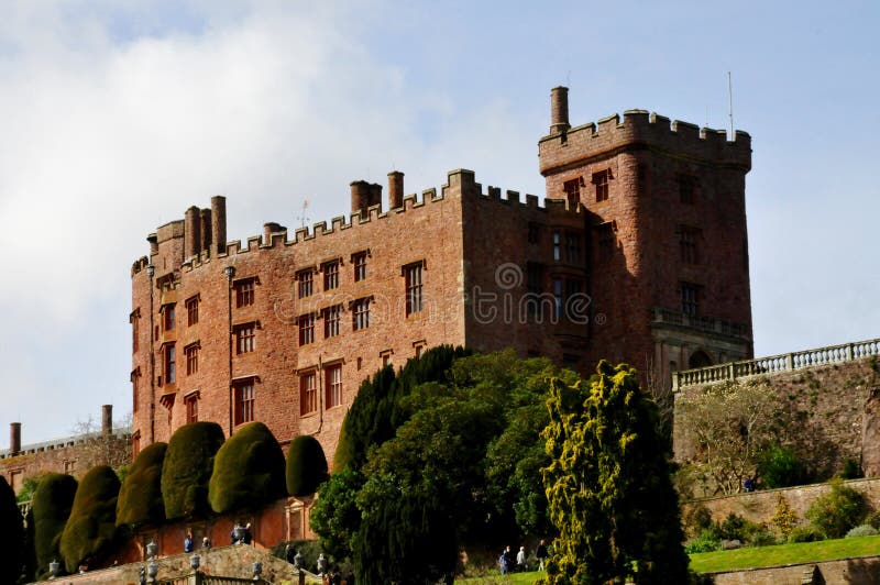 Powys castle stock image. Image of views, gardens, castle - 71193817