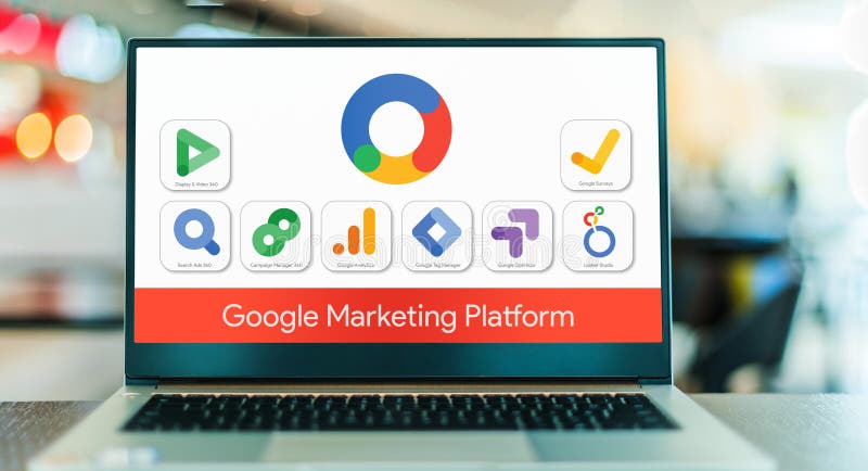 Laptop Computer Displaying Logo of Google Marketing Platform Editorial ...