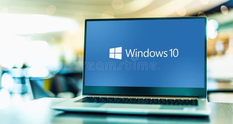 Laptop Computer Displaying Logo of Windows 10 Editorial Photo - Image ... Laptop Computer Displaying Logo of Windows 10 Editorial Photo - Image ...