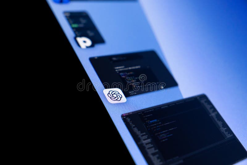 Poznan, Poland – April 14, 2025: Tilted Computer Screen with ChatGPT ...