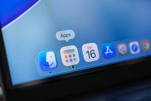 Poznan, Poland - August 15, 2025: Apps Application Icon Highlighted by ...