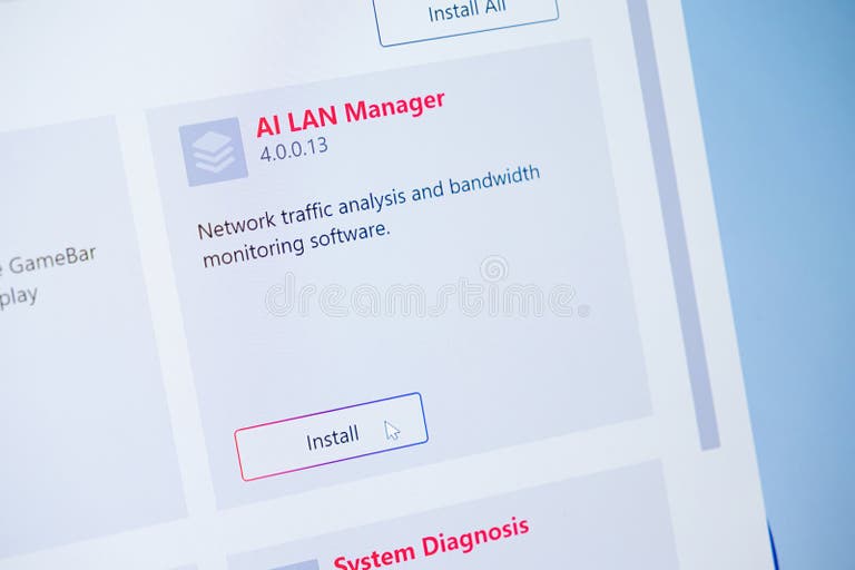Ai Lan Manager Software Interface Stock Photos - Free & Royalty-Free ...
