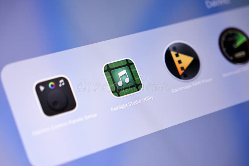 Poznan, Poland - May 15, 2025: Fairlight Studio Utility App Icon ...