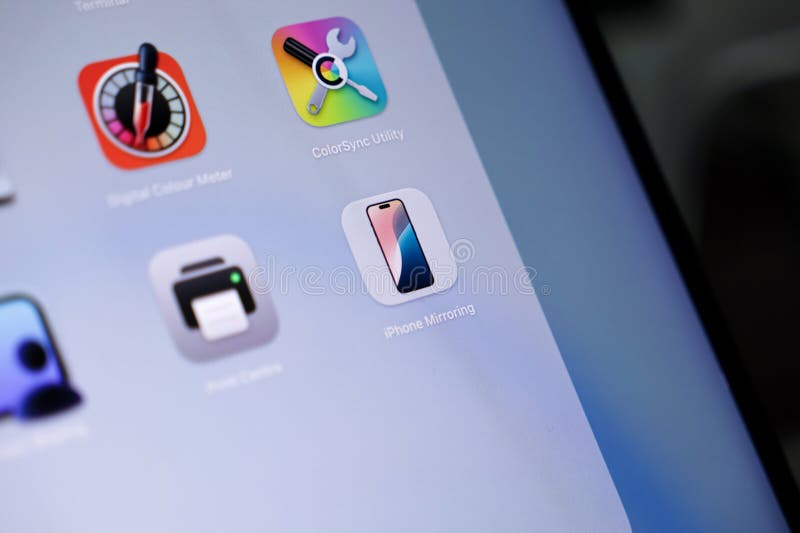 Poznan, Poland - May 15, 2025: IPhone Mirroring Application Icon ...