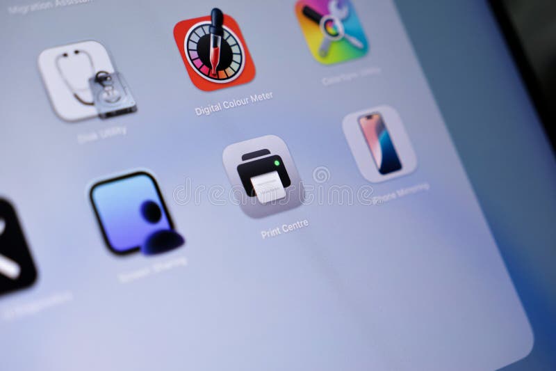 Poznan, Poland - May 15, 2025: Print Centre Application Icon ...