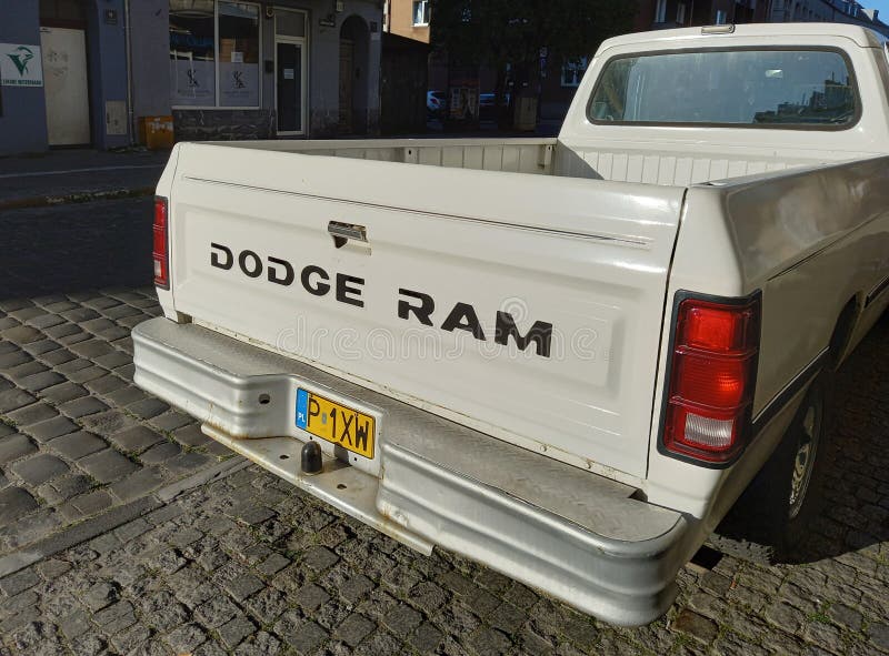 Poznan, Poland - 16 September 2023: Old 70 S White Dodge Ram Editorial ...
