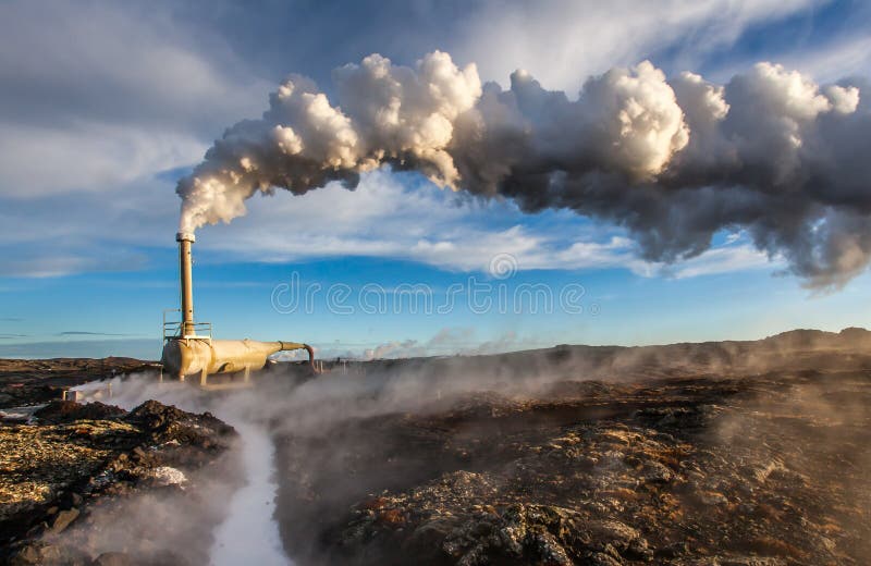 Pozzo Trivellato Geotermico Fotografia Stock - Immagine di ambiente ...