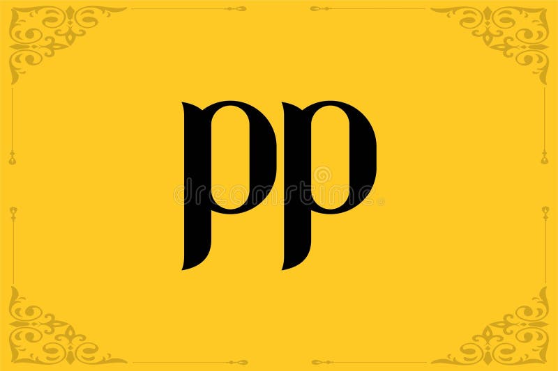 PP abstract luxury logo stock vector. Illustration of modern - 362197051