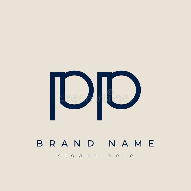 PP Alphabet Letter Icon Logo Stock Vector - Illustration of icon, font ...