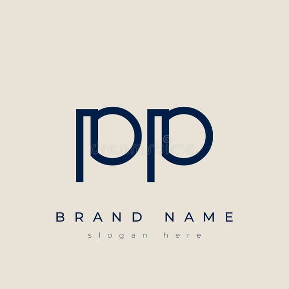 PP Alphabet Letter Icon Logo Stock Vector - Illustration of icon, font ...