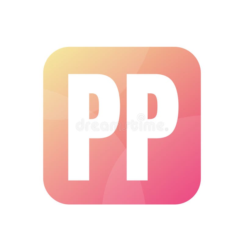 PP Letter Logo Design with Simple Style Stock Vector - Illustration of ...