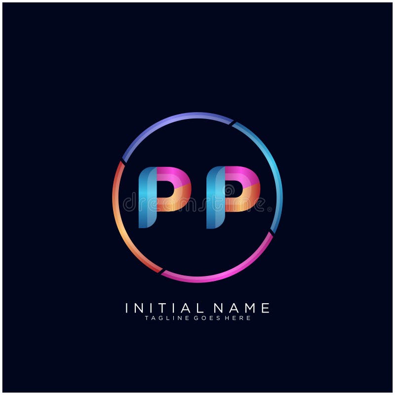 PP Letter Logo Icon Design Template Elements Stock Vector ...