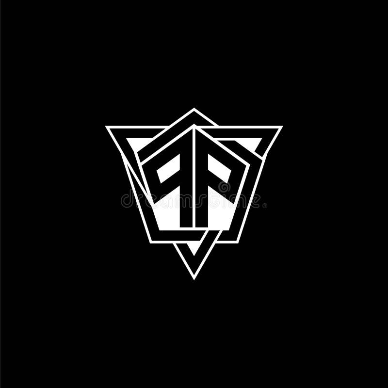 PP Logo Monogram Geometric Modern Design Stock Vector - Illustration of ...