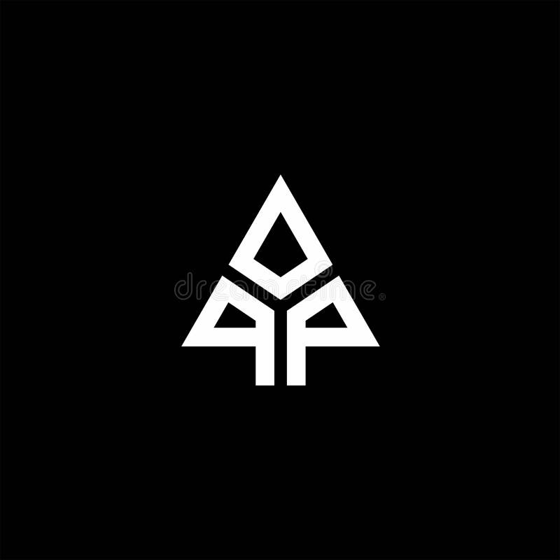 PP Monogram Logo with 3 Pieces Shape Isolated on Triangle Stock Vector ...