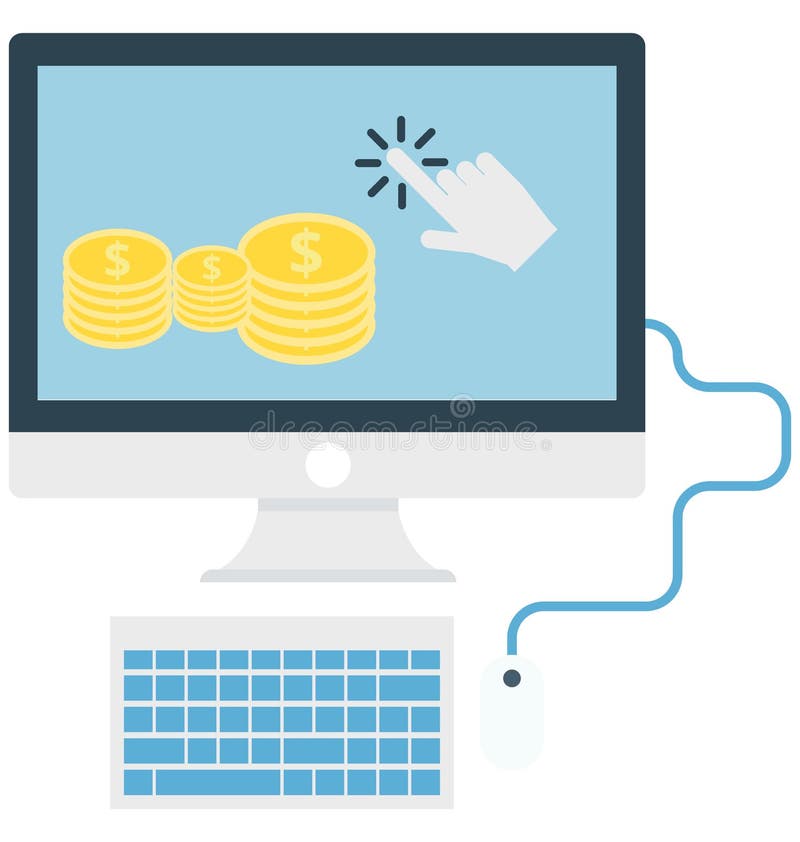 PPC Isolated Color Vector Illustration Icon Stock Vector - Illustration ...