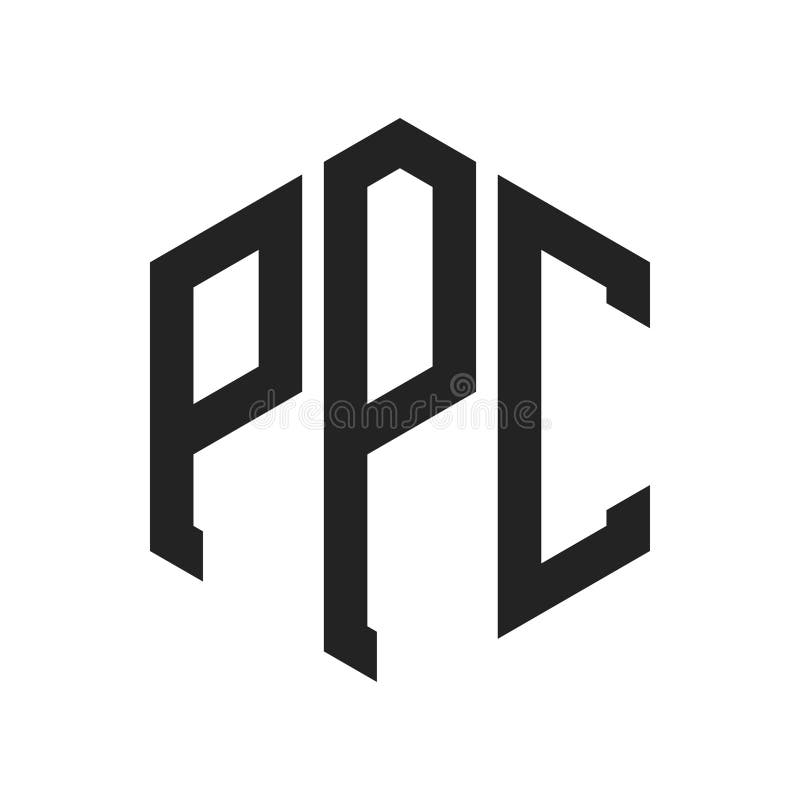 PPC Logo Design. Initial Letter PPC Monogram Logo Using Hexagon Shape ...
