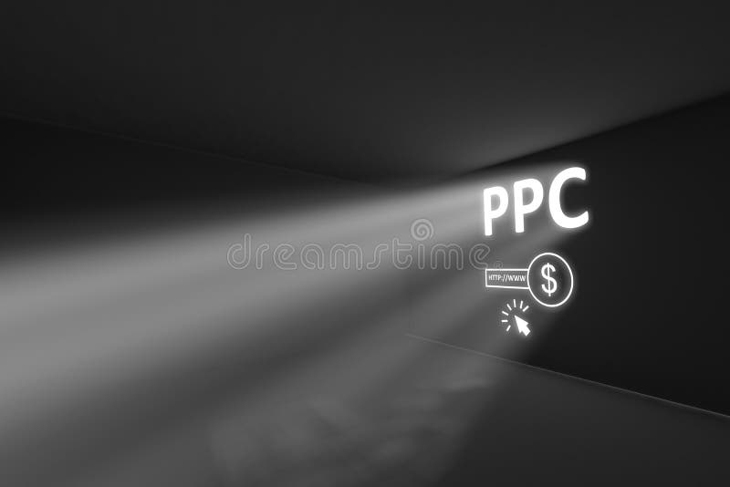 PPC Rays Volume Light Concept 3d Stock Illustration - Illustration of ...