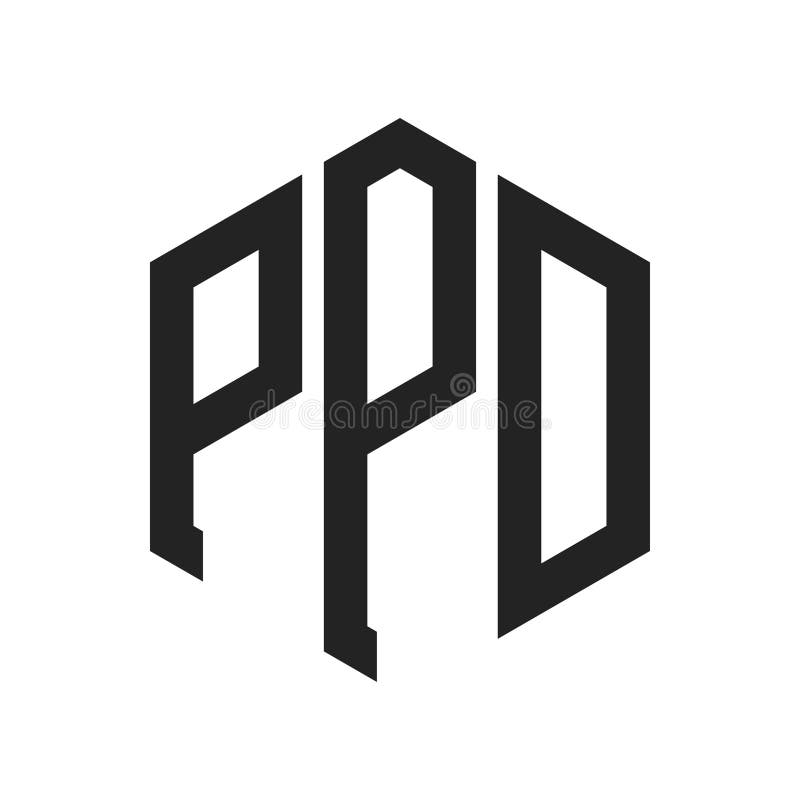 PPD Logo Design. Initial Letter PPD Monogram Logo Using Hexagon Shape ...