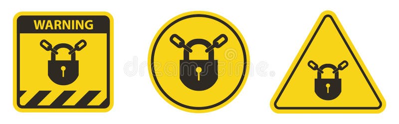 PPE Icon.Keep Locked Symbol Sign Isolate on White Background Stock ...