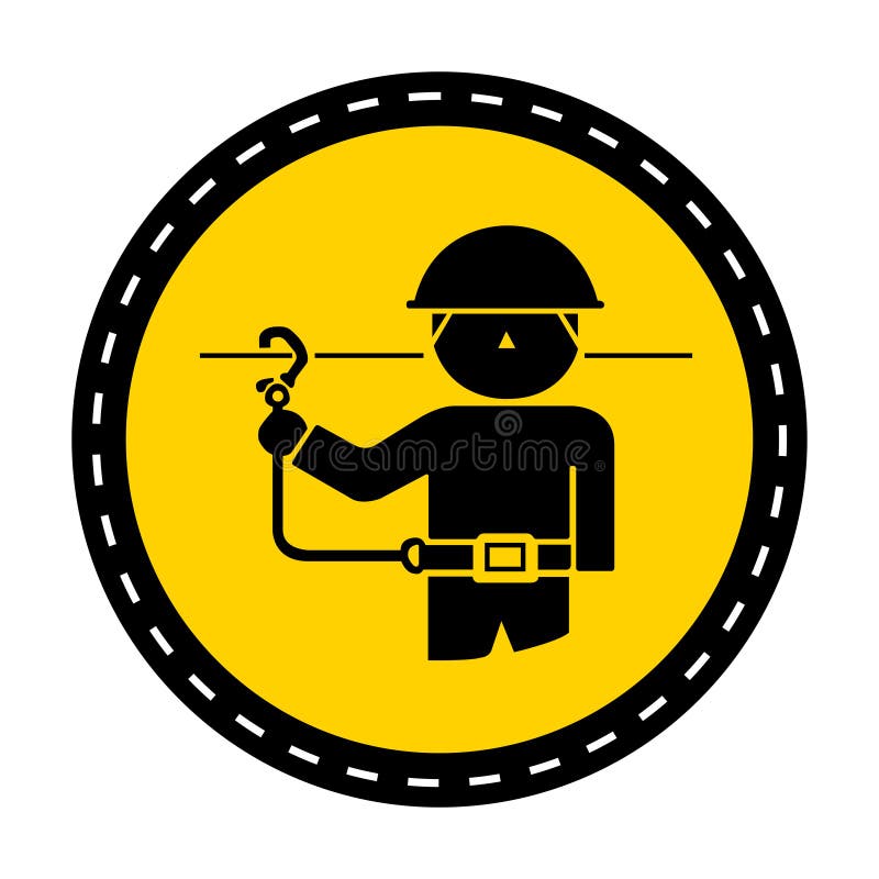PPE Icon.Use Safety Belts Symbol Sign Isolate on White Background ...