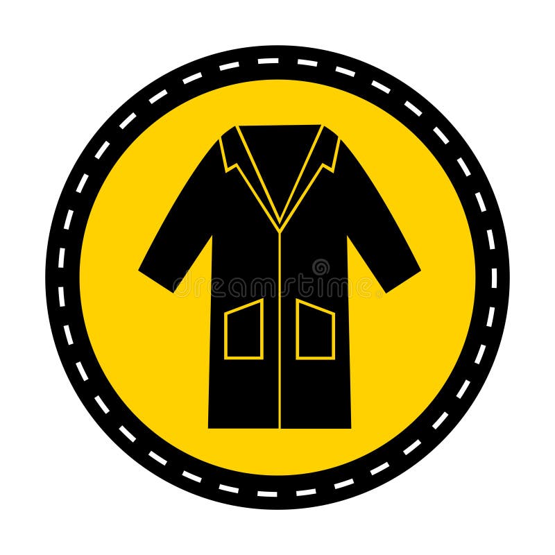 PPE Icon.Wear High Visibilty Clothing Symbol Sign Isolate On White ...