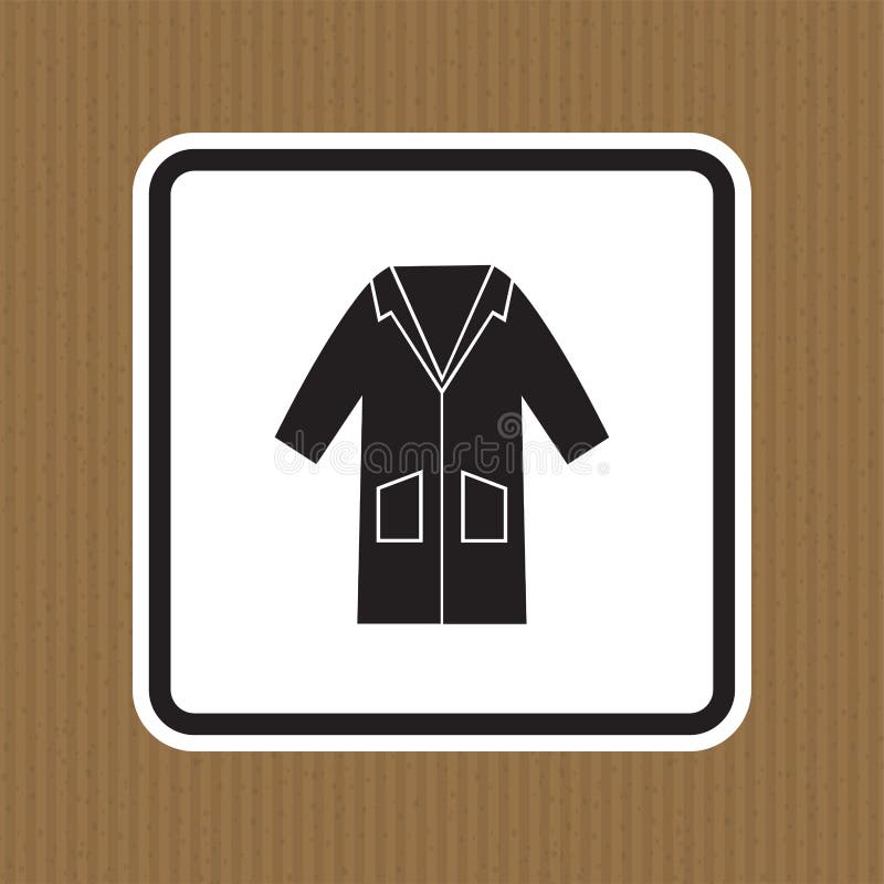 PPE Icon.Wear Smock Symbol Sign Isolate on White Background,Vector ...