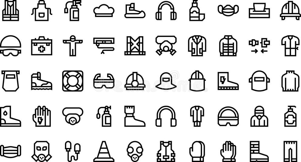 Ppe Icons High-Quality Vector Icons Collection with Editable Stroke ...