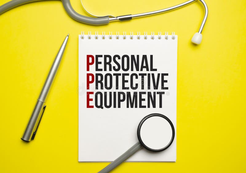 PPE - Personal Protective Equipment is Written in a Notebook with ...