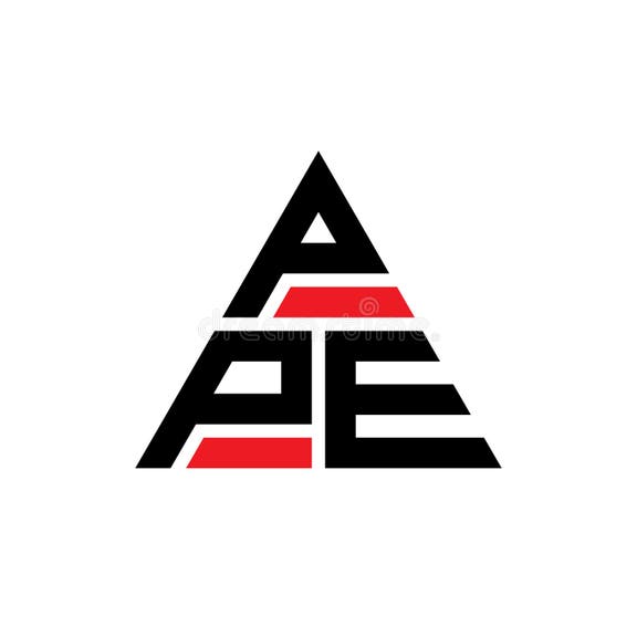 PPE Triangle Letter Logo Design with Triangle Shape. PPE Triangle Logo ...