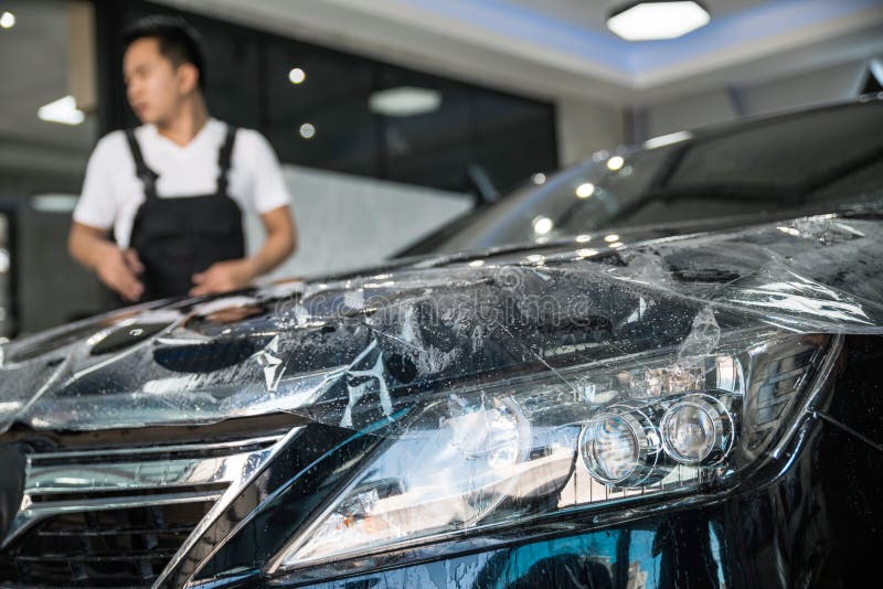 PPF Installation Process, Close-up Stretching Removing an Old ...