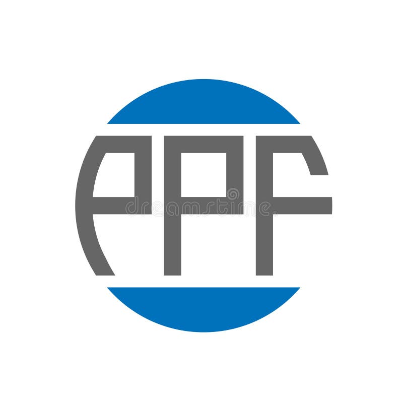PPF Letter Logo Design on White Background. PPF Creative Initials ...
