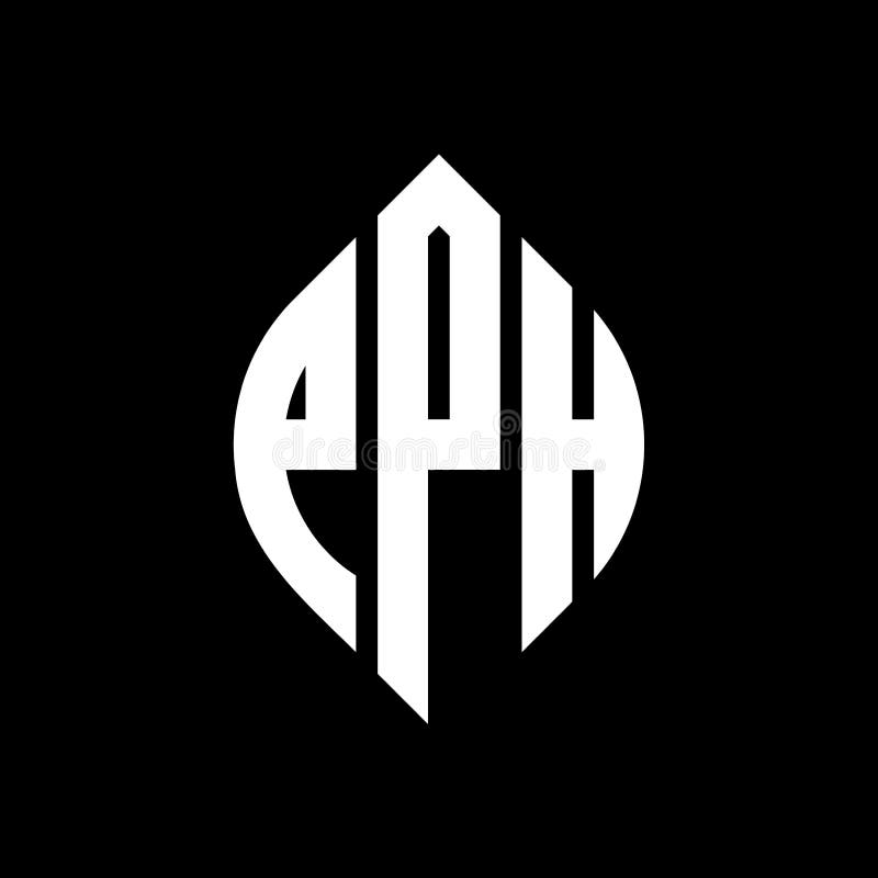 PPH Circle Letter Logo Design with Circle and Ellipse Shape. PPH ...