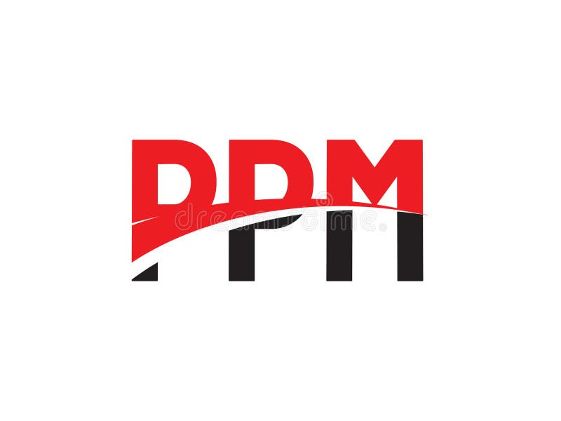 PPM Letter Initial Logo Design Vector Illustration Stock Vector ...