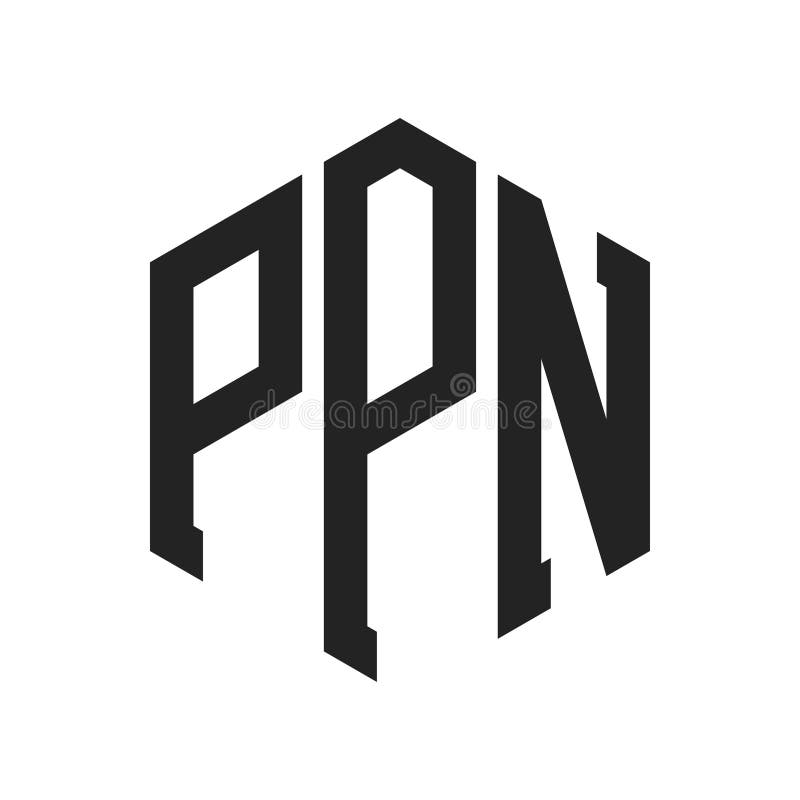 PPN Logo Design. Initial Letter PPN Monogram Logo Using Hexagon Shape ...