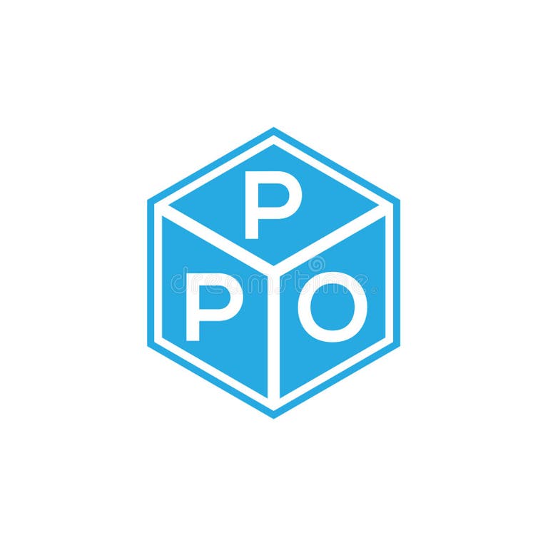 PPO Letter Logo Design on Black Background. PPO Creative Initials ...