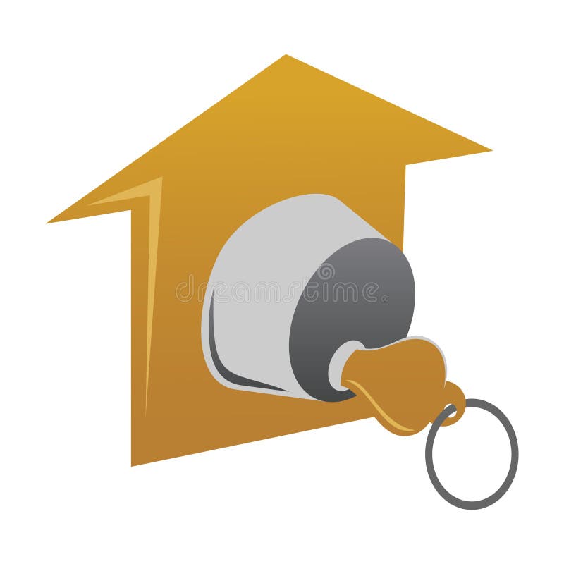 Home Key House Building Construction Logo Design Stock Vector ...
