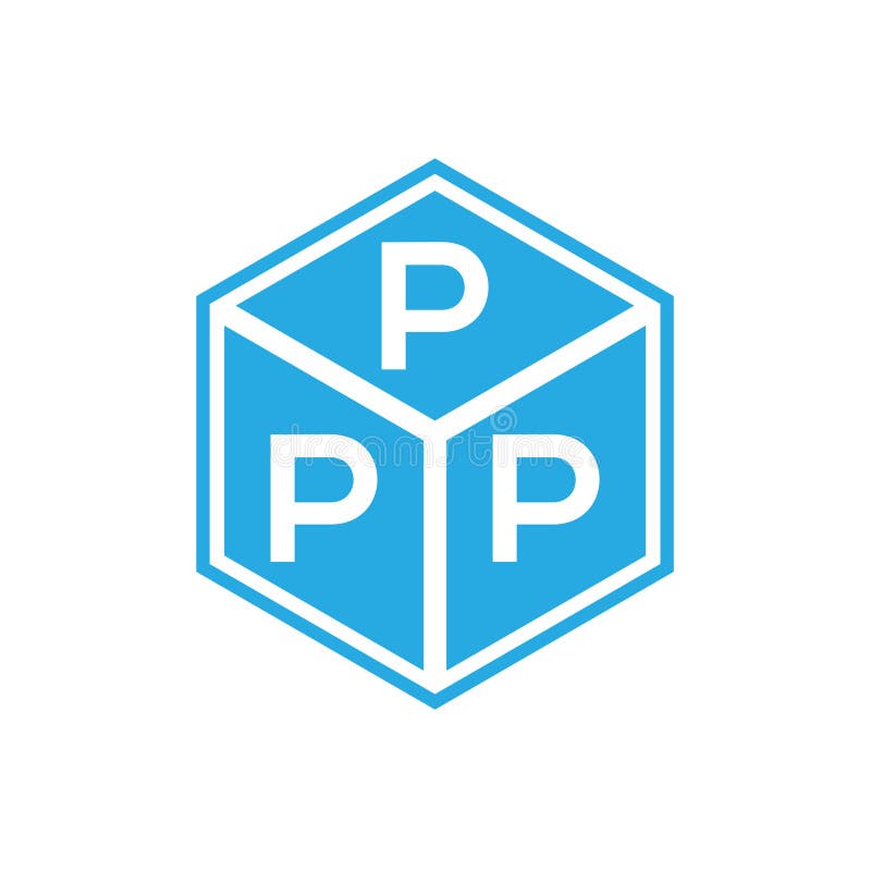 PPP Letter Logo Design on Black Background. PPP Creative Initials ...