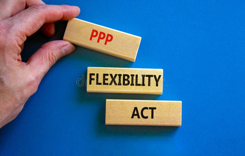 PPP, Paycheck Protection Program Flexibility Act Symbol. Concept Words ...