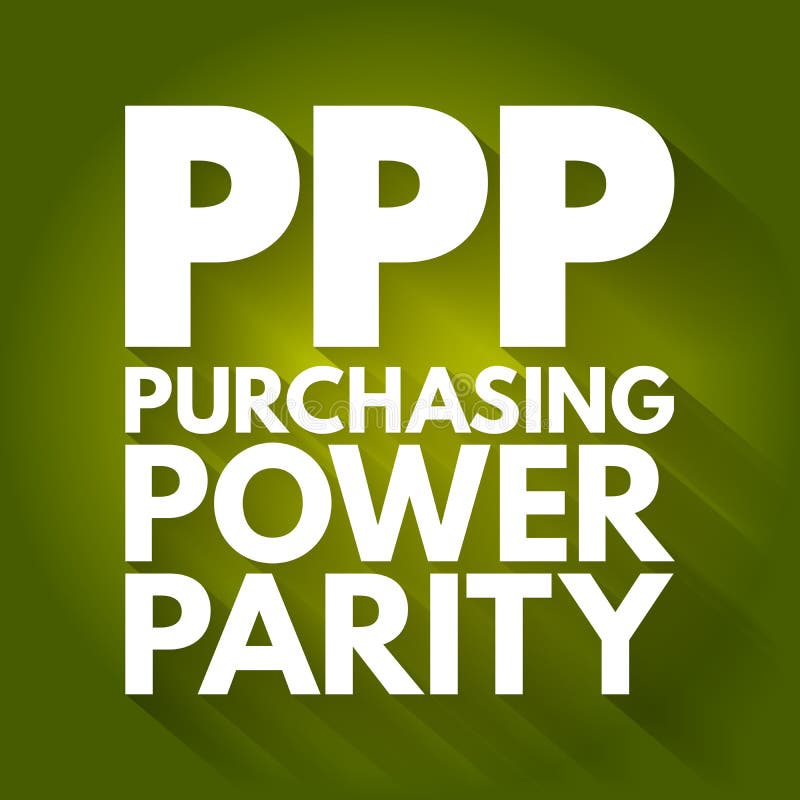 PPP - Purchasing Power Parity Acronym Stock Illustration - Illustration ...