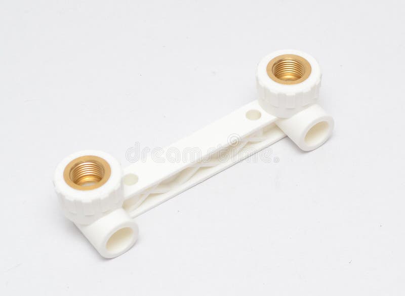 PPR 90 Degrees Pipe Fitting with Faucet Support Stock Photo - Image of ...