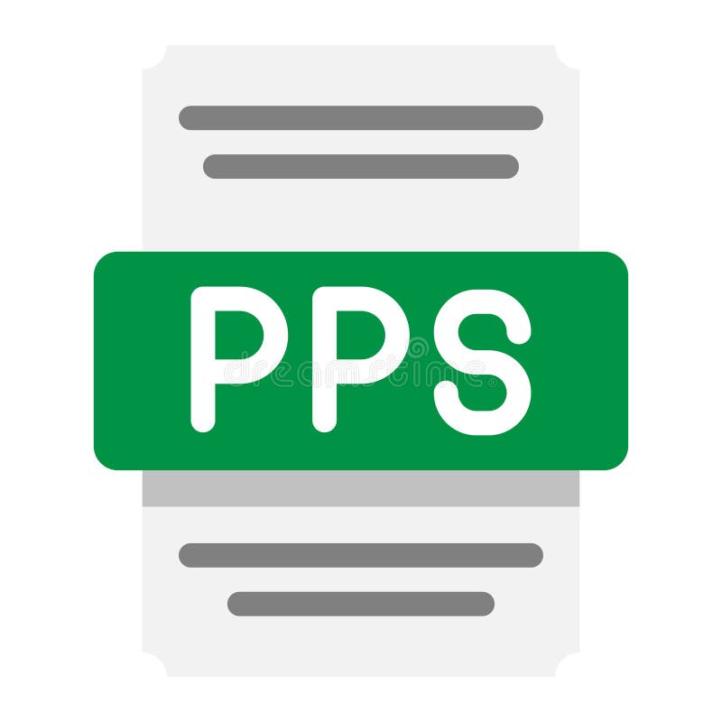 Pps Spreadsheet and Data File Flat Icons, Suitable for Website, Ui and ...