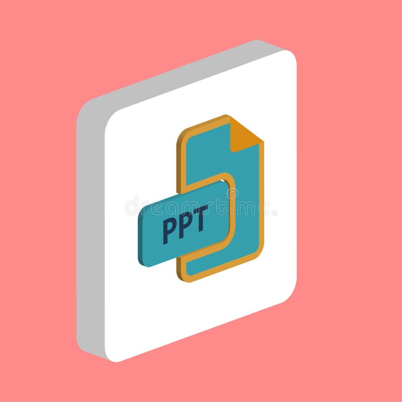 PPT computer symbol stock illustration. Illustration of creative ...