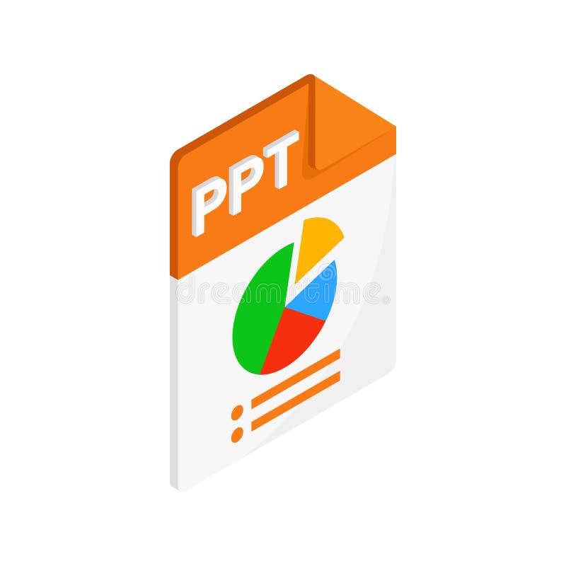 PPT Extension Text File Icon, Isometric 3d Style Stock Illustration ... PPT Extension Text File Icon, Isometric 3d Style Stock Illustration ...