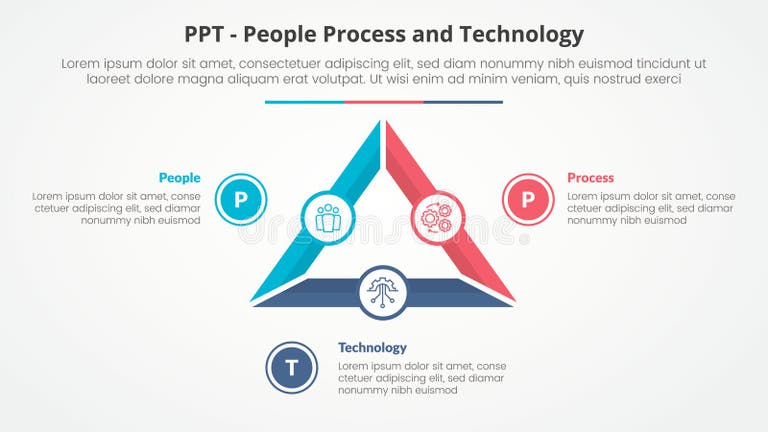PPT Framework Infographic Concept for Slide Presentation with Triangle ...
