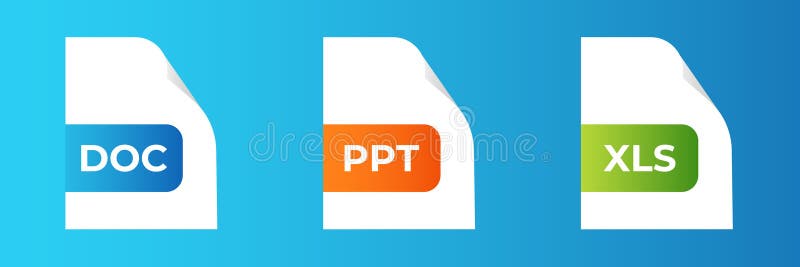 Ppt Presentation File 3d Icon, Ppt Document Icon Stock Vector ...