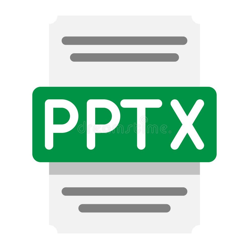 Pptx Spreadsheet File Flat Icons for Digital and Print Use, Suitable ...