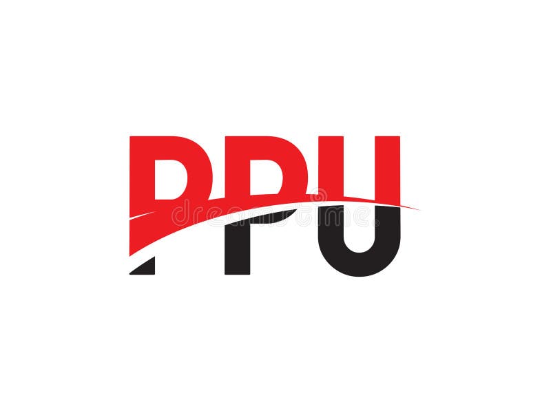 PPU Letter Initial Logo Design Vector Illustration Stock Vector ...