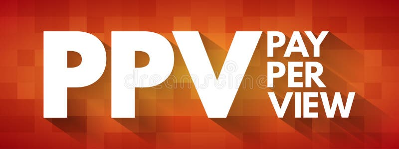 Ppv Stock Illustrations – 160 Ppv Stock Illustrations, Vectors ...